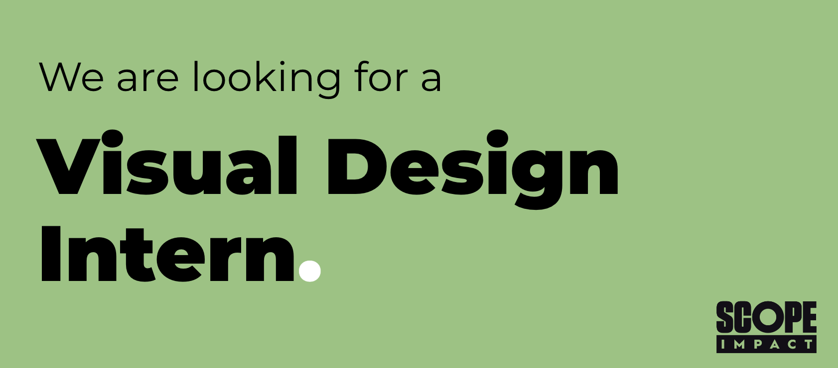 Visual Design Intern - SCOPE